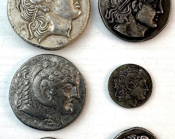 6 Versions of Alexander the Great Coins. King of Macedonia, Ruler of ...