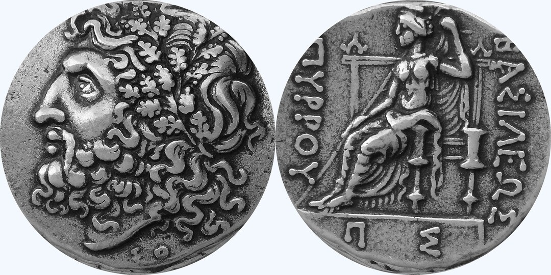 Zeus Famous Greek Coin, King of the Gods and Dione His Lover, 10-S - Etsy
