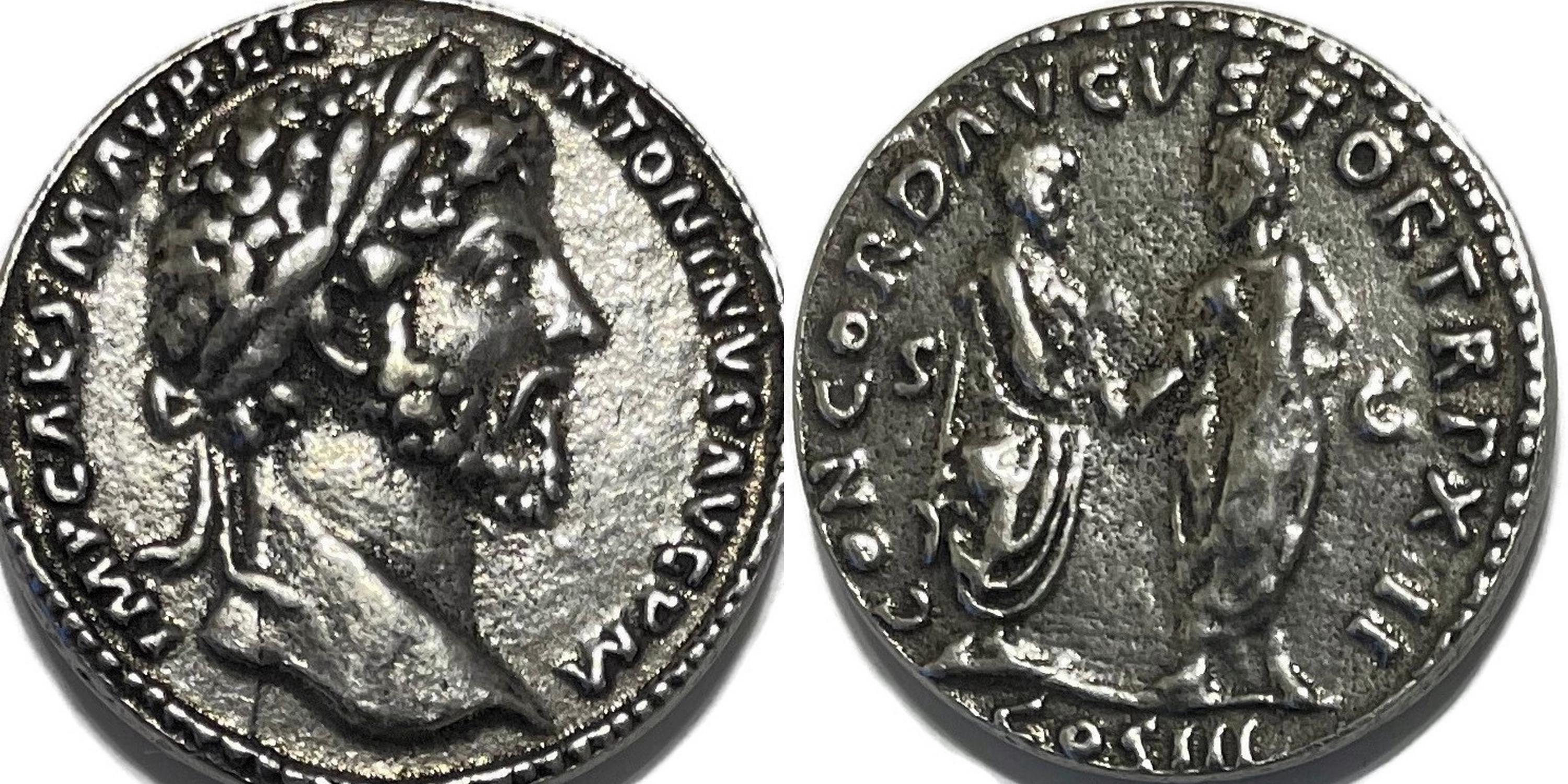 Marcus Aurelius/verus Famous Roman Coin, Joint Rulers, Philosopher King ...