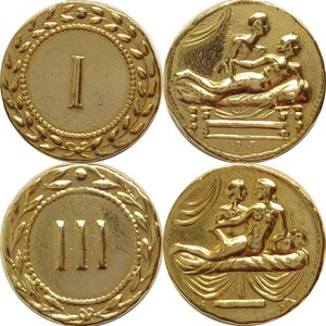 Roman Brothel Tokens SET of 16 Tokens Spintria Roman Empire - Etsy