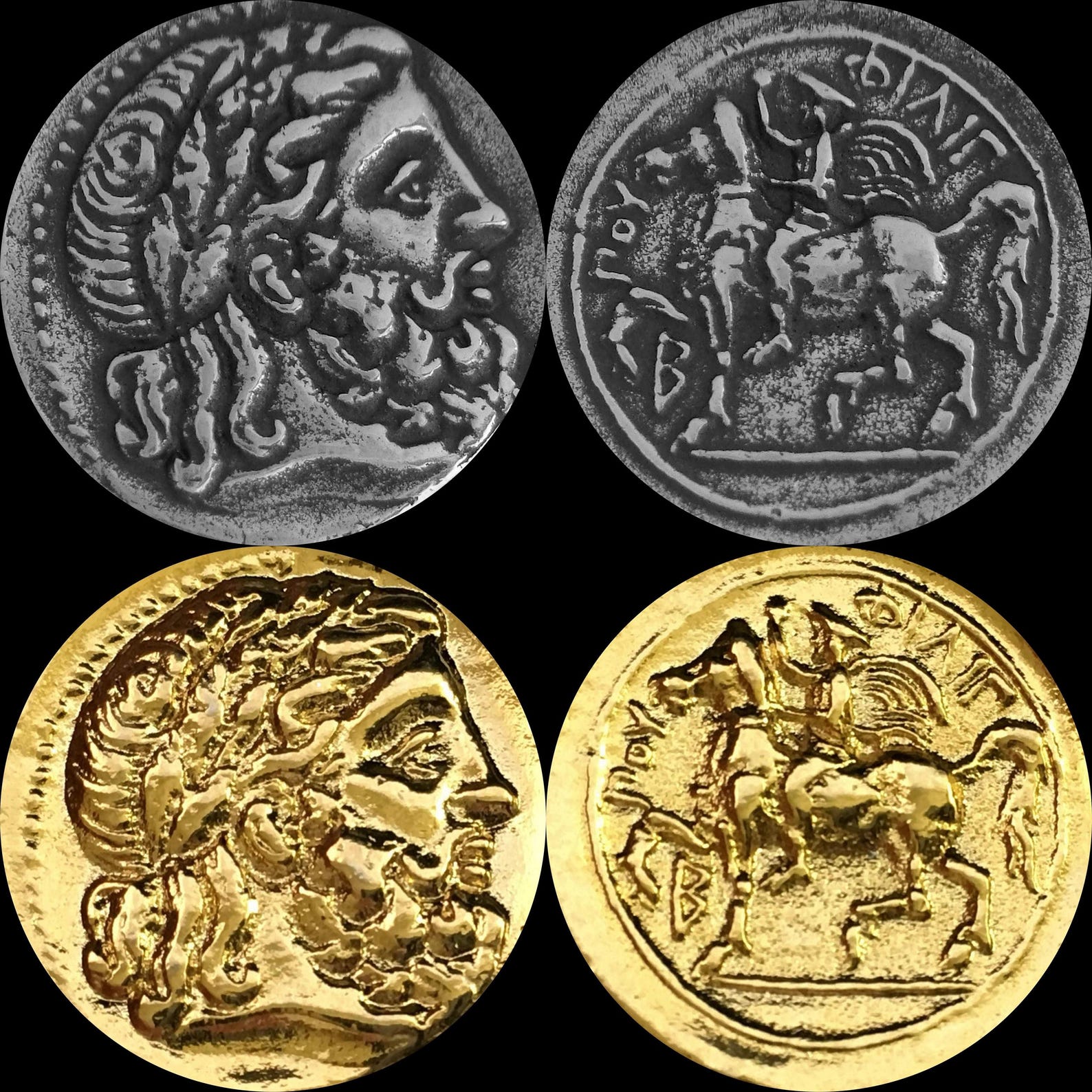 ZEUS, Famous Greek Mythology Coin, King of the Gods, Minted by Philip ...