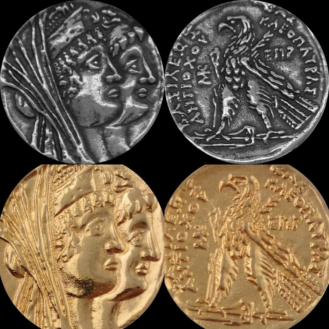 Cleopatra and Antiochos VIII, Famous Roman Coin, Ruled Egypt Together ...