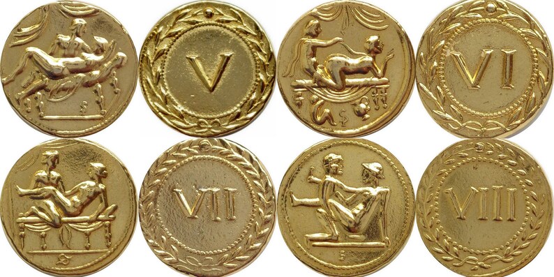 Roman Brothel Tokens SET of 16 Tokens Spintria Roman Empire - Etsy