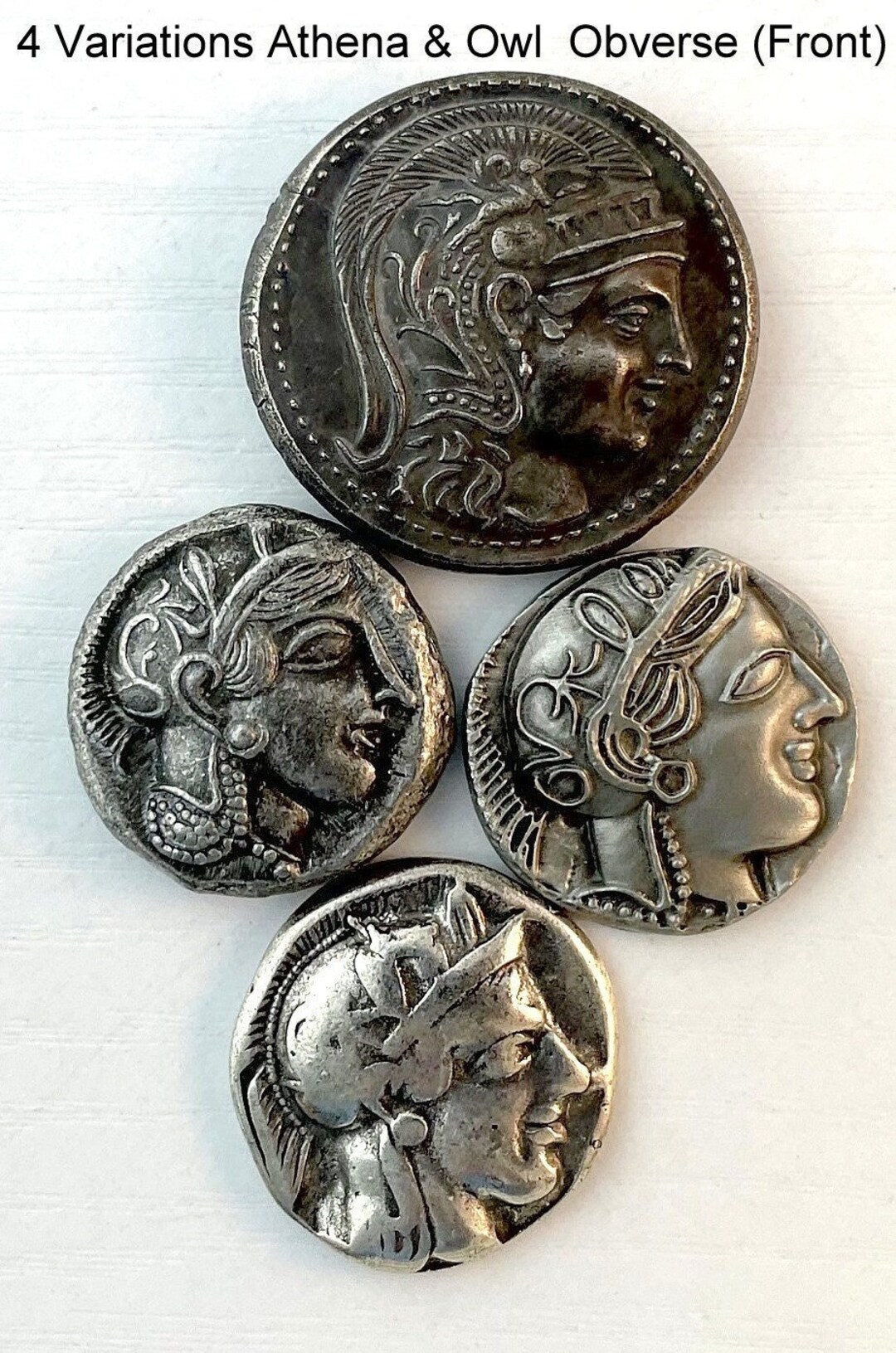 4 Versions of Athena and Her Owl. One of the Most Famous Coins Ever ...