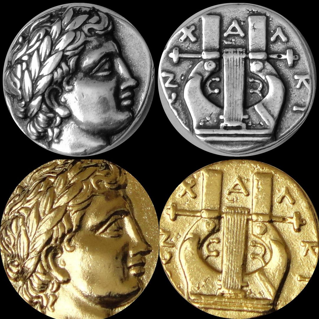 Apollo & Lyre, Son of Zeus, God of the Sun, Most Famous Greek Coin ...