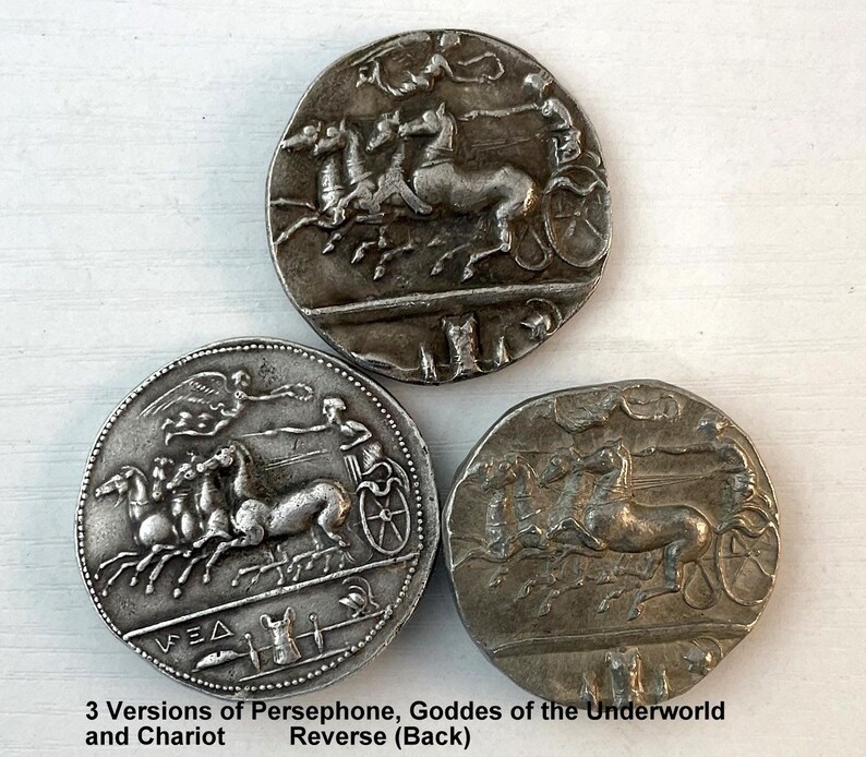 3 Versions of Persephone Coin, Goddess of the Underworld, Loved by ...