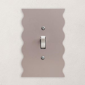 Wavy Wiggle Light Switch Plate - Double Rocker Switch Plate - Squiggle ...