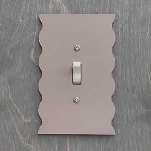 Wiggle Light Switch Plate Modern Double Toggle Switch Plate - Etsy
