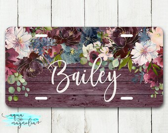 Rustic license plate | Etsy