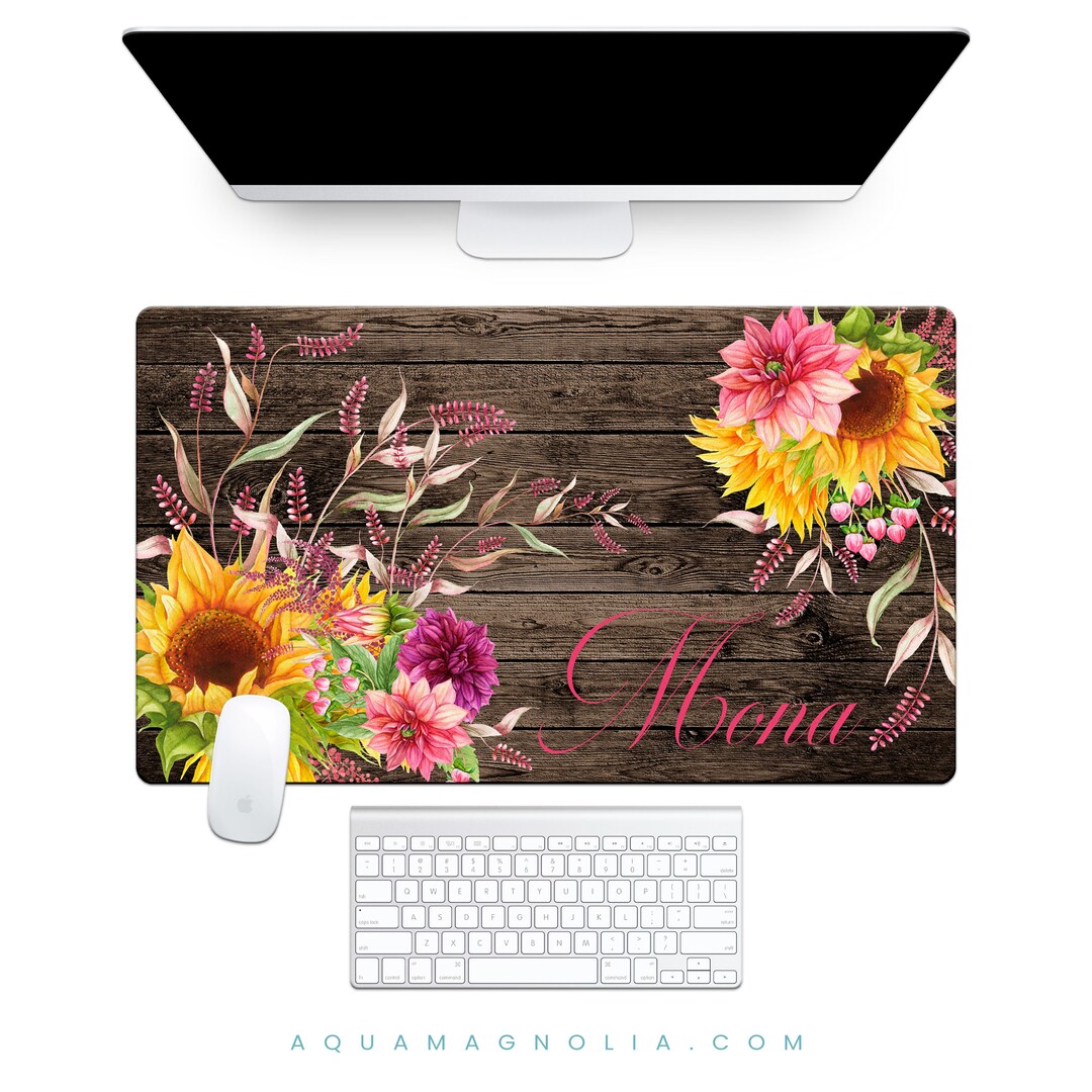 Custom Desk Pad Personalized Desk Pad Monogrammed Desk Mat - Etsy