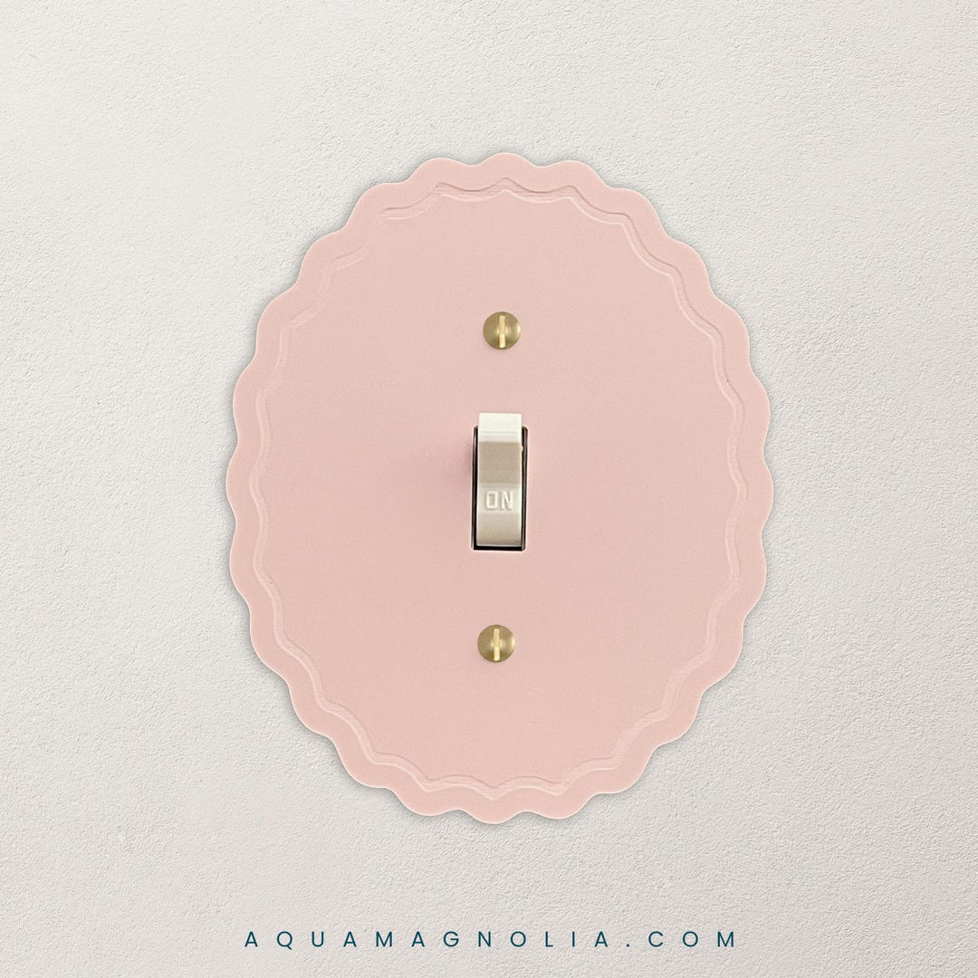 Scalloped Acrylic Light Switch Plate Cover - Modern Home Decor - Etsy