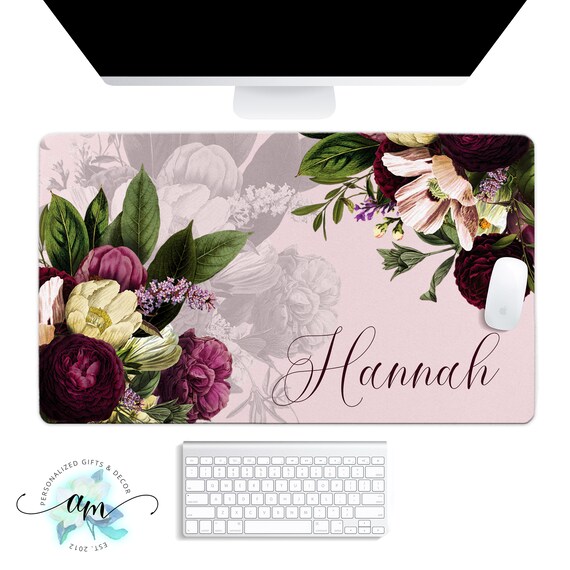 Custom Desk Pad Personalized Desk Pad Monogrammed Desk Mat - Etsy