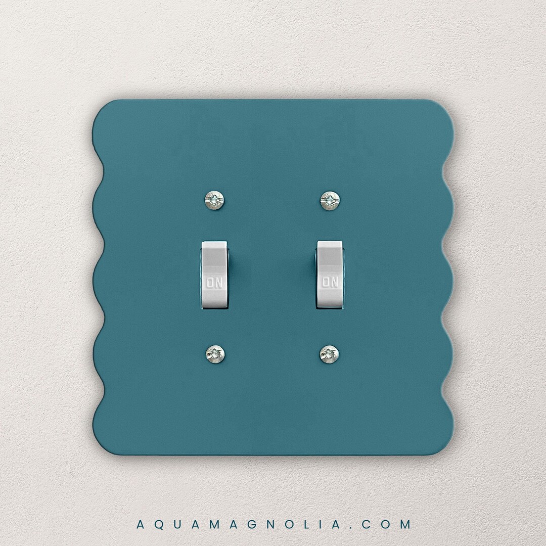 Wavy Acrylic Light Switch Cover: Squiggly Edge Outlet Wall Cover - Etsy