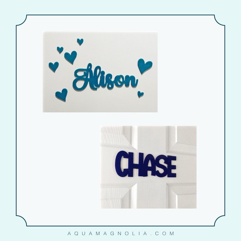 Personalized Acrylic Kids Bedroom Door Sign, Custom Handmade Wall Name ...