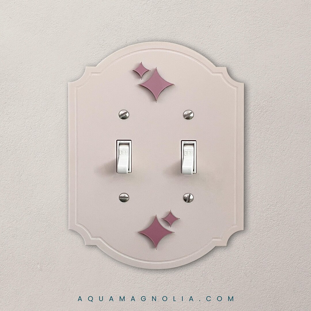Art Deco Light Switch Plate Cover - Handmade Acrylic Outlet Cover ...