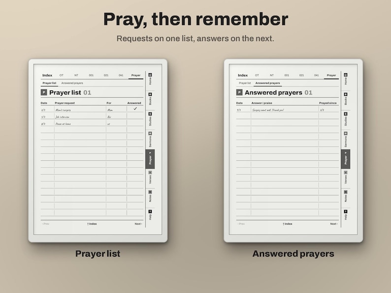 Supernote Manta Bible Study Journal | Hyperlinked Prayer Journal, SOAP ...
