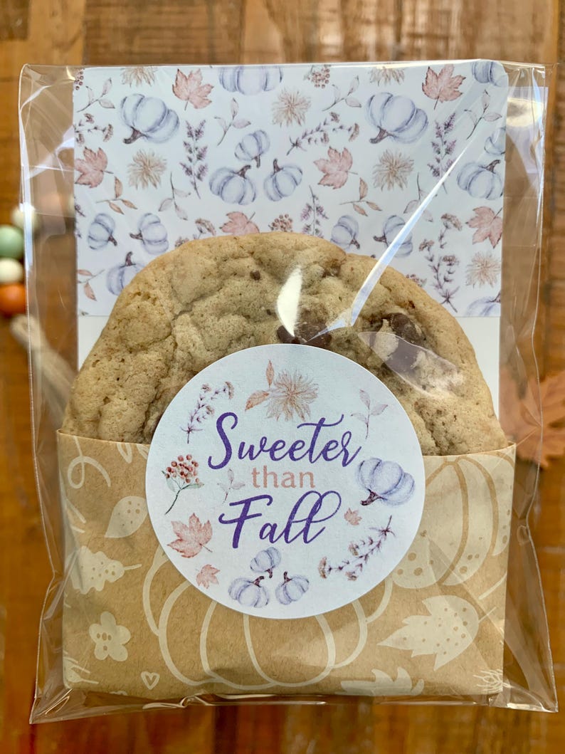 Cookie Packaging Kit Autumn Fall Pumpkins Maple Leaves Treats Party ...