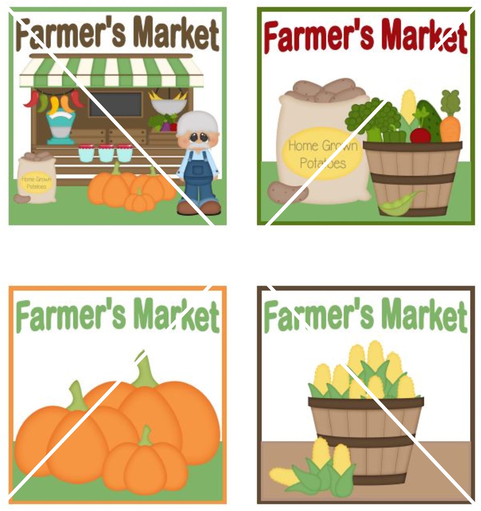 Farmers Market Fruit Veggie Stand Birthday Party School Field - Etsy