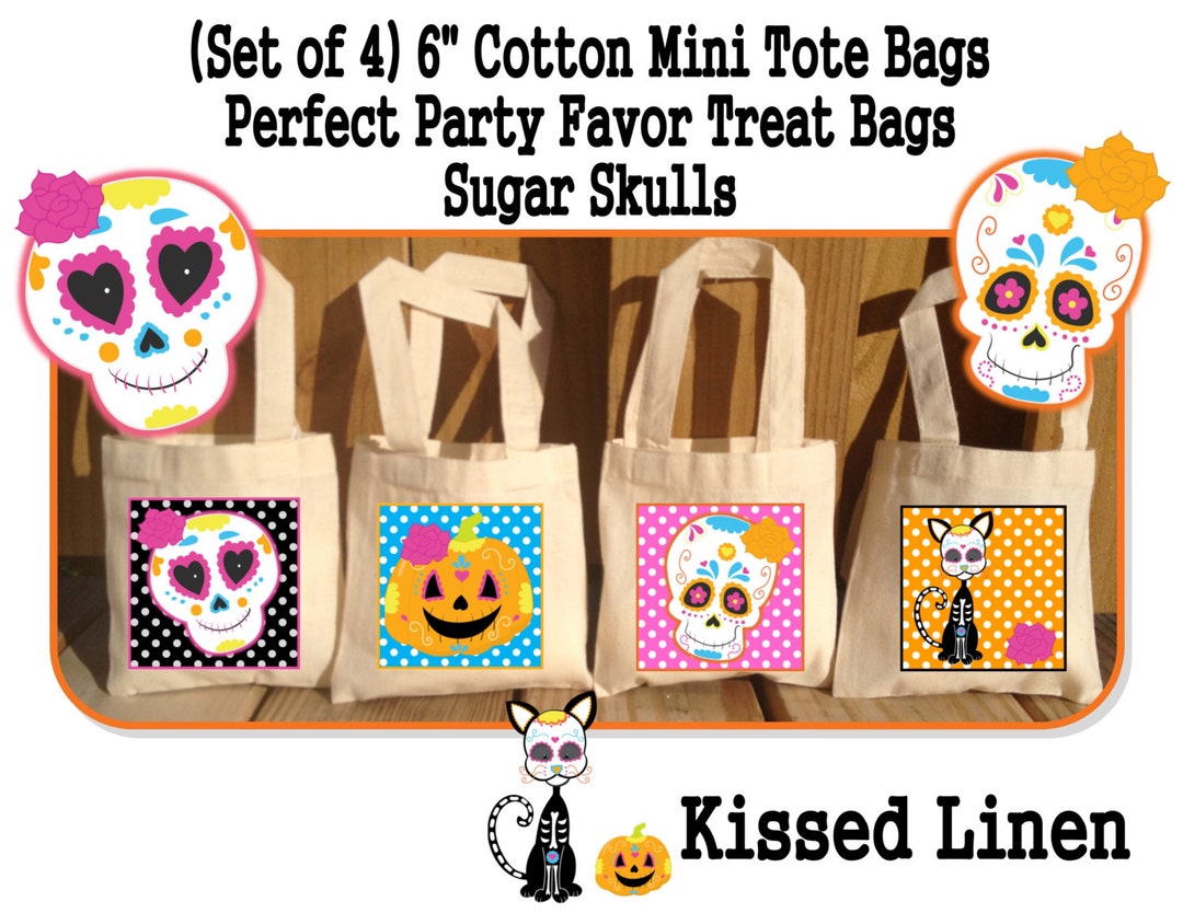 Sugar Skulls Day of the Dead Halloween Party Favor Gift Goody Candy ...