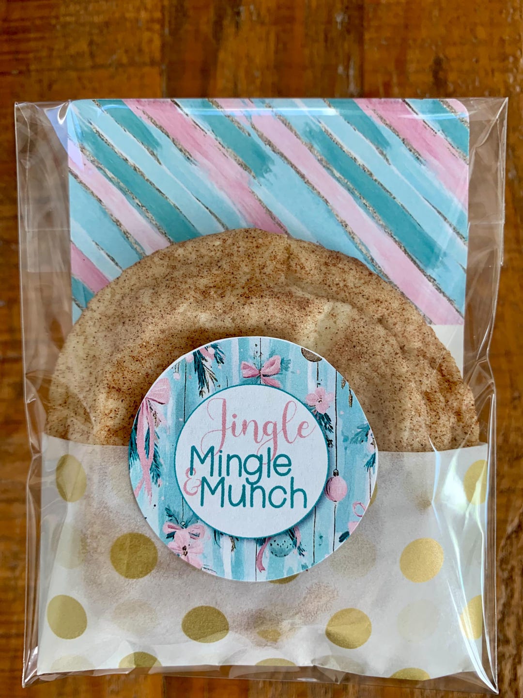 Cookie Packaging Kit Pink Mint Christmas Holidays Cookie Swap Jingle ...