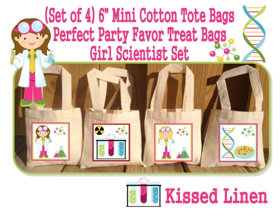 Science Party Scientist Birthday Party Treat Favor Gift Bags - Etsy