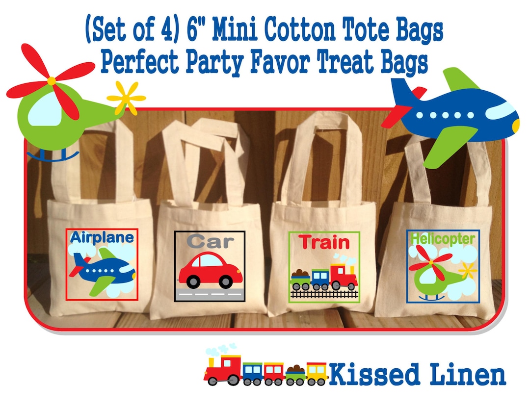 Transportation Plane Car Helicopter Train Birthday Party Treat Favor ...