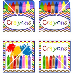 Crayons Birthday Party Favor Treat Gift Mini Cotton Totes Bags Children ...