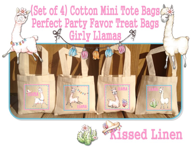 Llama Alpaca Girl Boy Birthday Party Treat Favor Gift Bags - Etsy