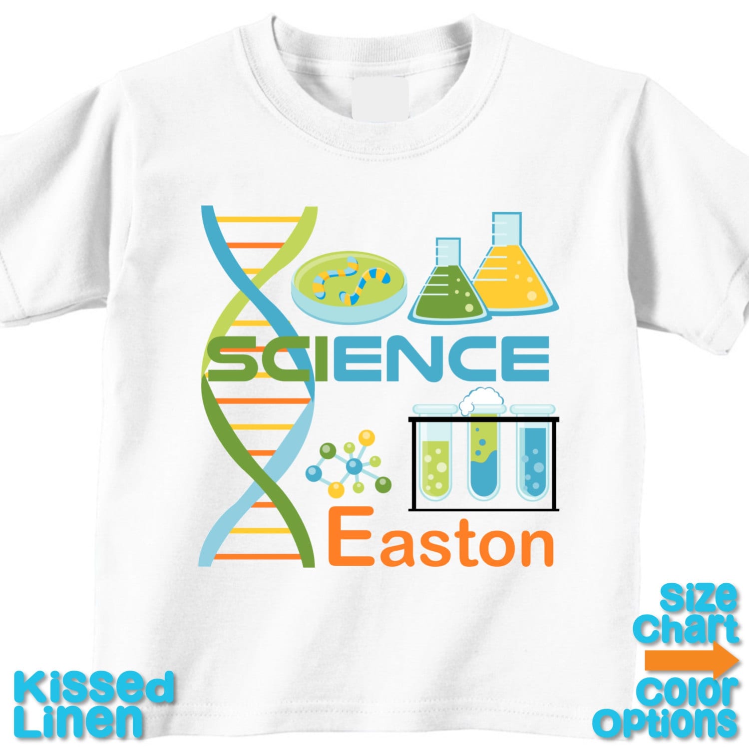 Personalized Science Party T-shirt Bodysuit Boy Kids Little | Etsy