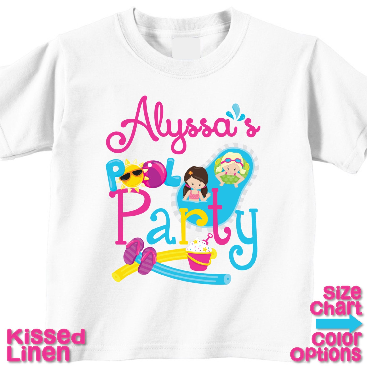 Summer Swim Pool Fun in the Sun Boys Girls Birthday Party - Etsy