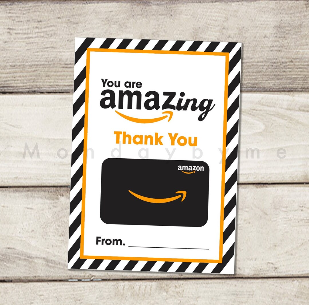 Thank You You Are Amazing | Being an Amazing Teacher Amazon Gift Card ...