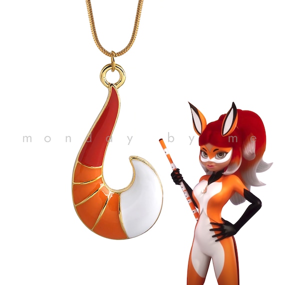 Rena Rouge Miraculous Necklace Miraculous Fox Miraculous Etsy