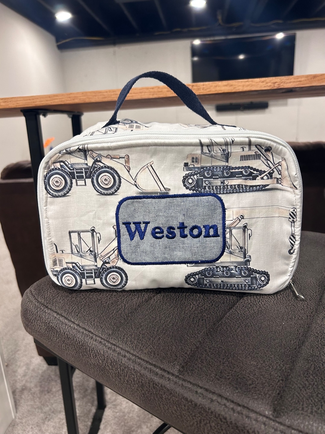 Construction Lunch Box-kids Lunch Box-personalized Lunch Bag - Etsy