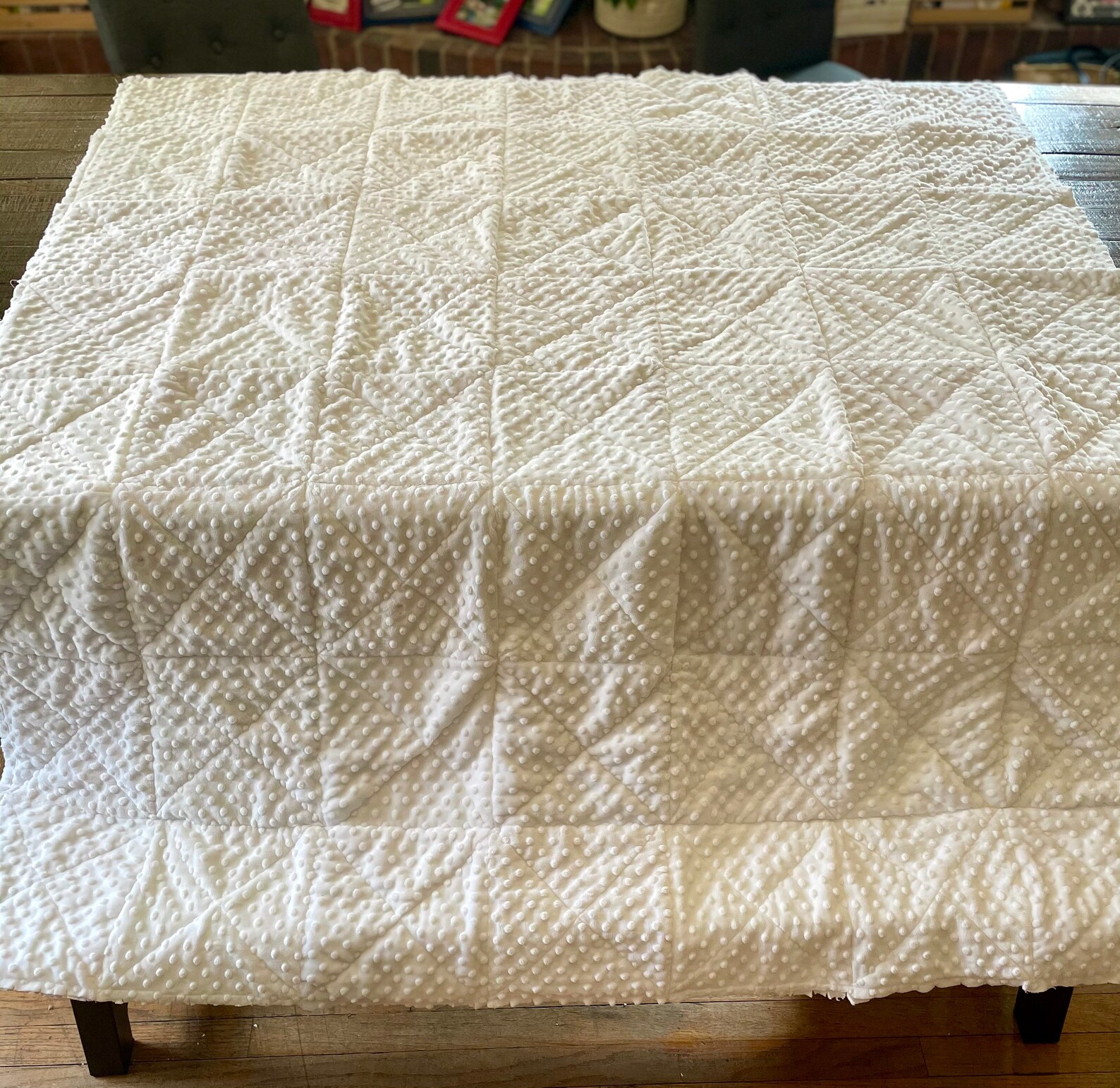 Linen Floral Rag Quilt rag Quilt modern Rag Quilt - Etsy Canada