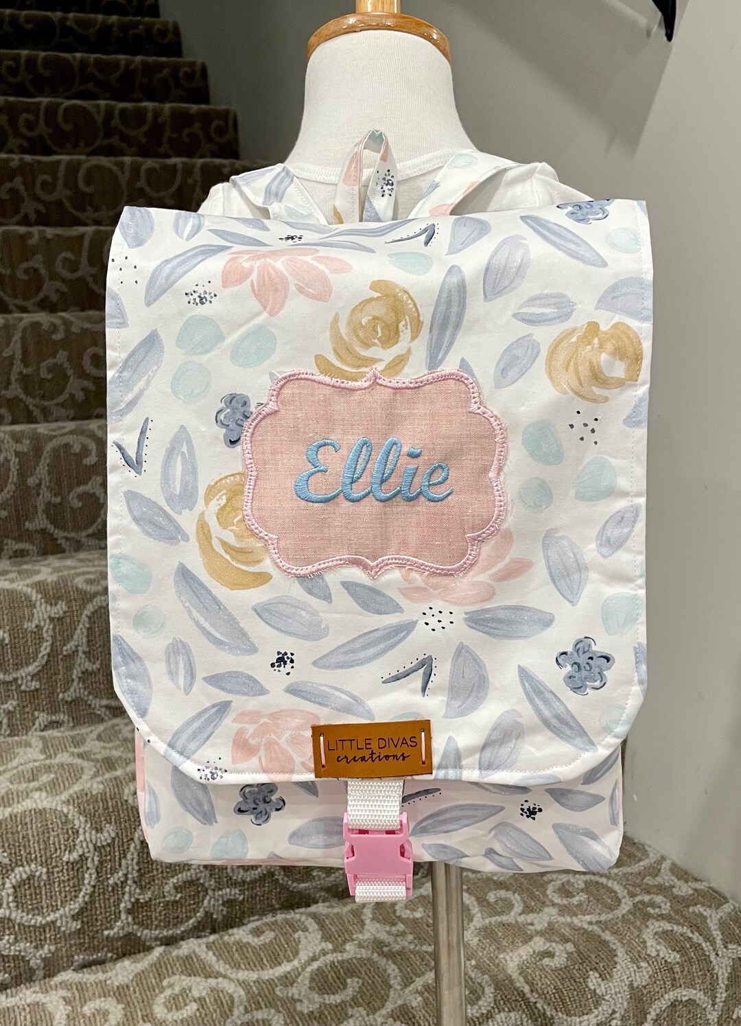 Grow With Me Backpack-personalized Toddler Backpack-floral Toddler ...