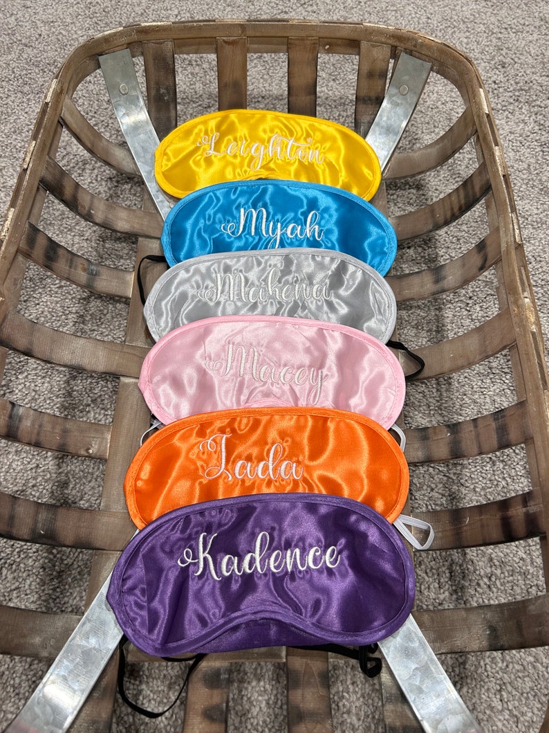 Personalized Kids Spa Eye Mask sleepover Eye Masks girls Spa - Etsy