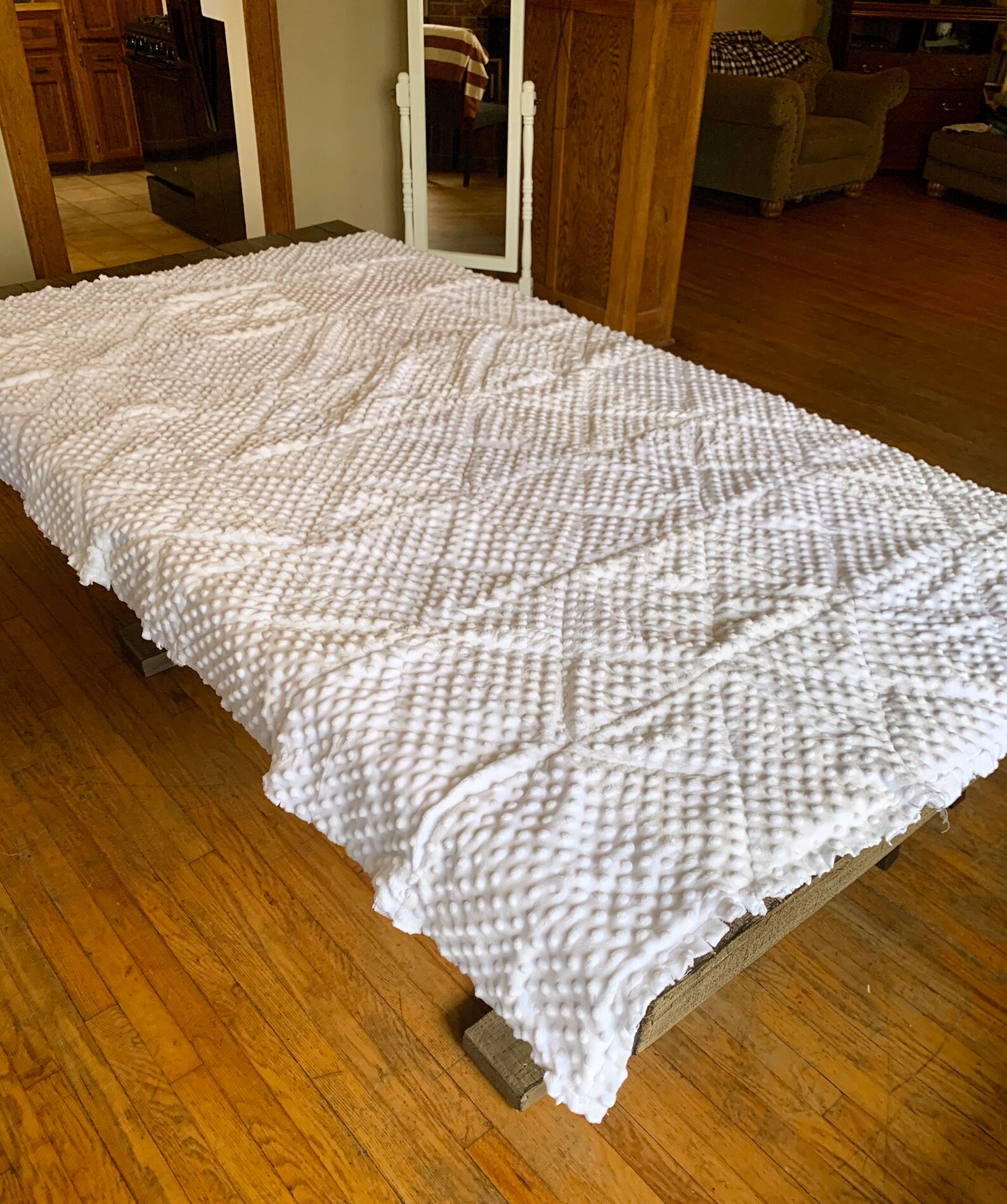 Modern Rag Quilt-personalized Rag Quilt-linen Rag Quilt | Etsy Canada