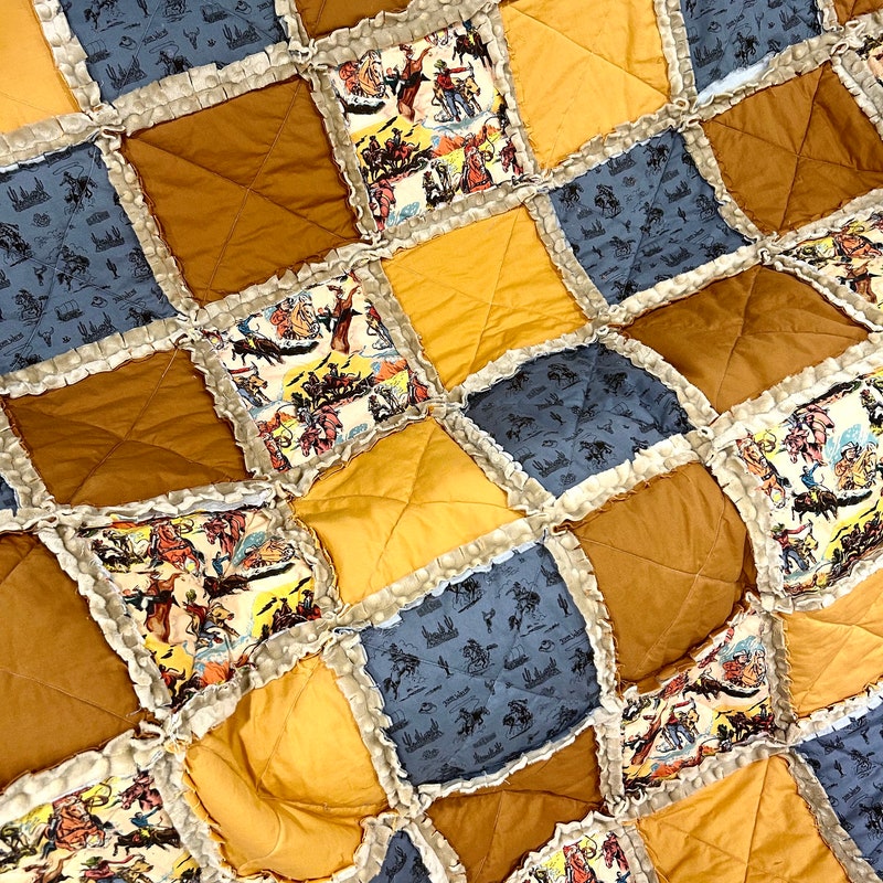 Cowboy Baby Quilt - Etsy