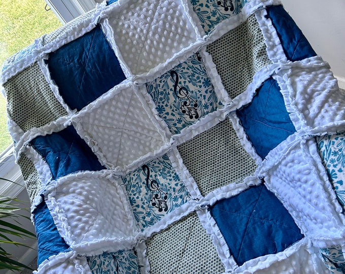 Blue Jean Rag Quilt - Etsy