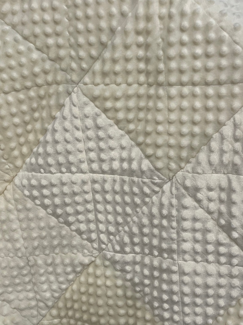 Handmade to Order Vintage Floral Rag Quilt in Cream and Pink Tones ...