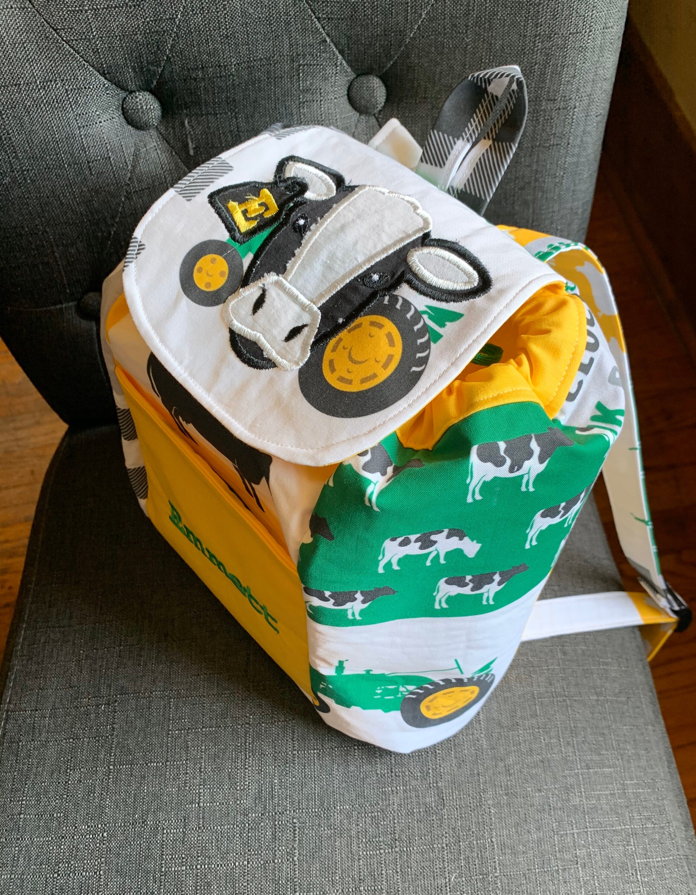 Personalized Toddler backpack personalized boys backpack-farm | Etsy