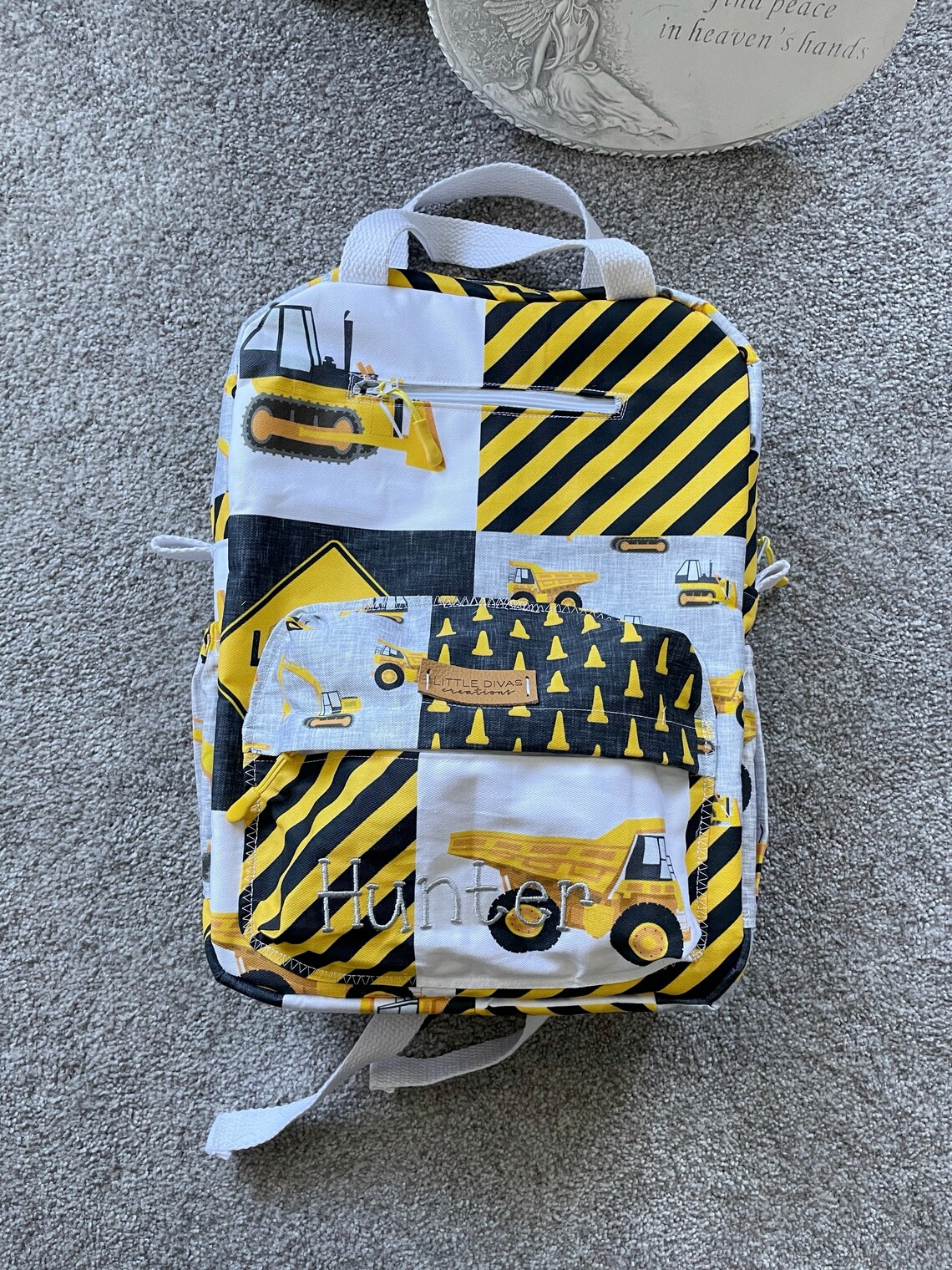 Construction Backpack-kids Backpack-custom Made Backpack- Handmade ...
