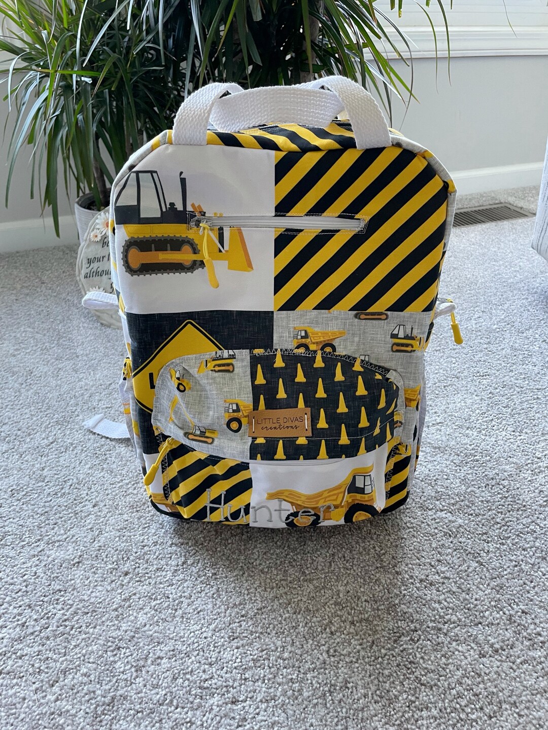 Construction Backpack-kids Backpack-custom Made Backpack- Handmade ...