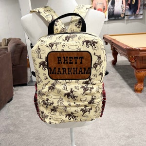 Cowboy Backpack-western Backpack -school Backpack -backpack ...