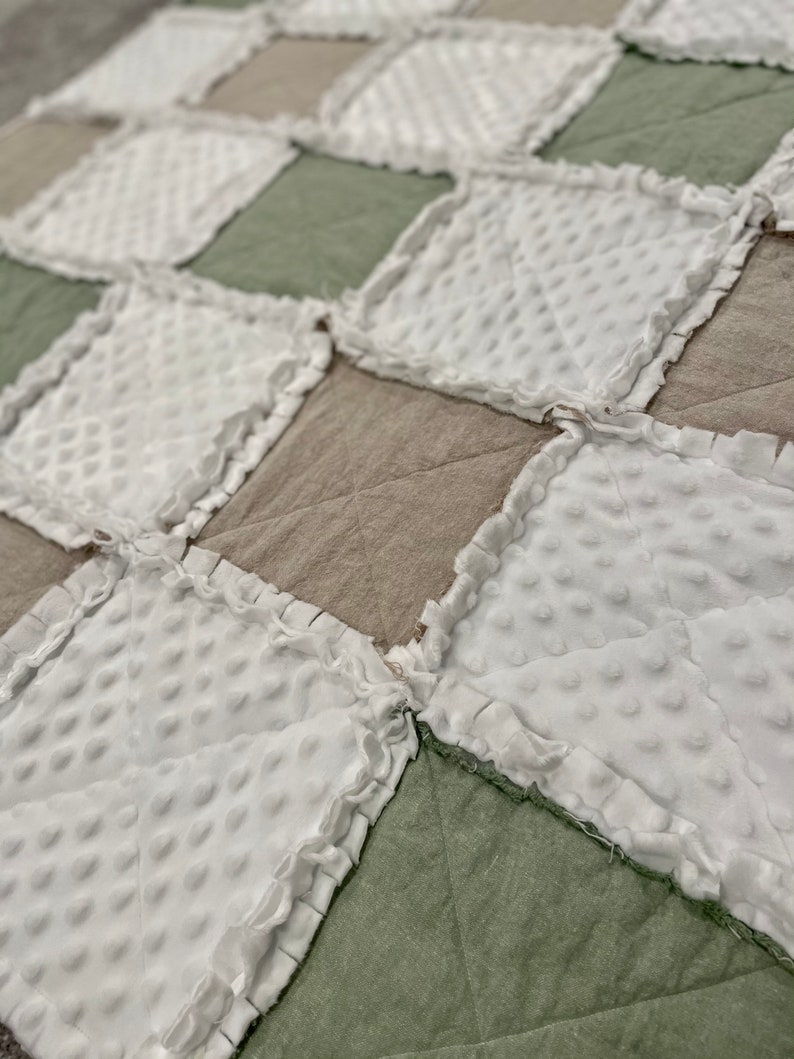 Linen Rag Quilt - Etsy