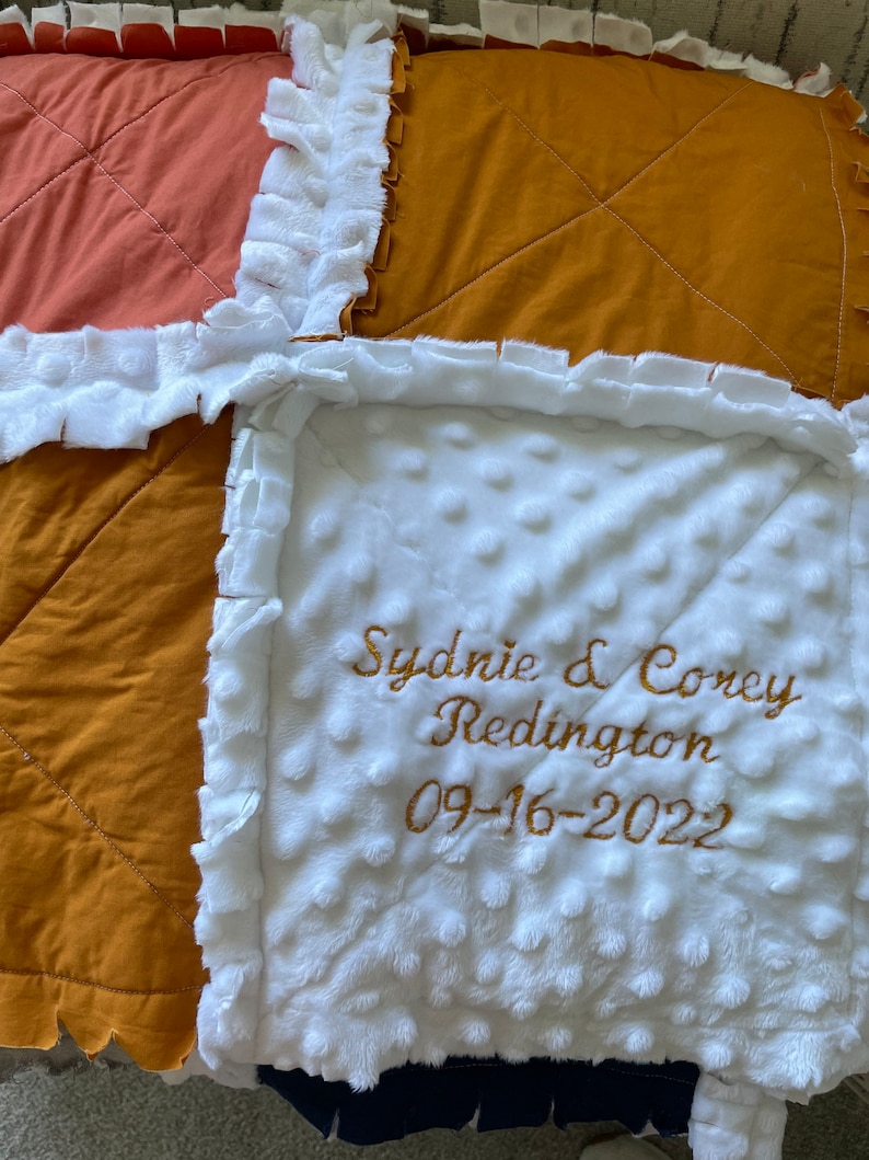 Earth Tones Quilt rag Quilt Warm Colors Quilt terra-cotta - Etsy