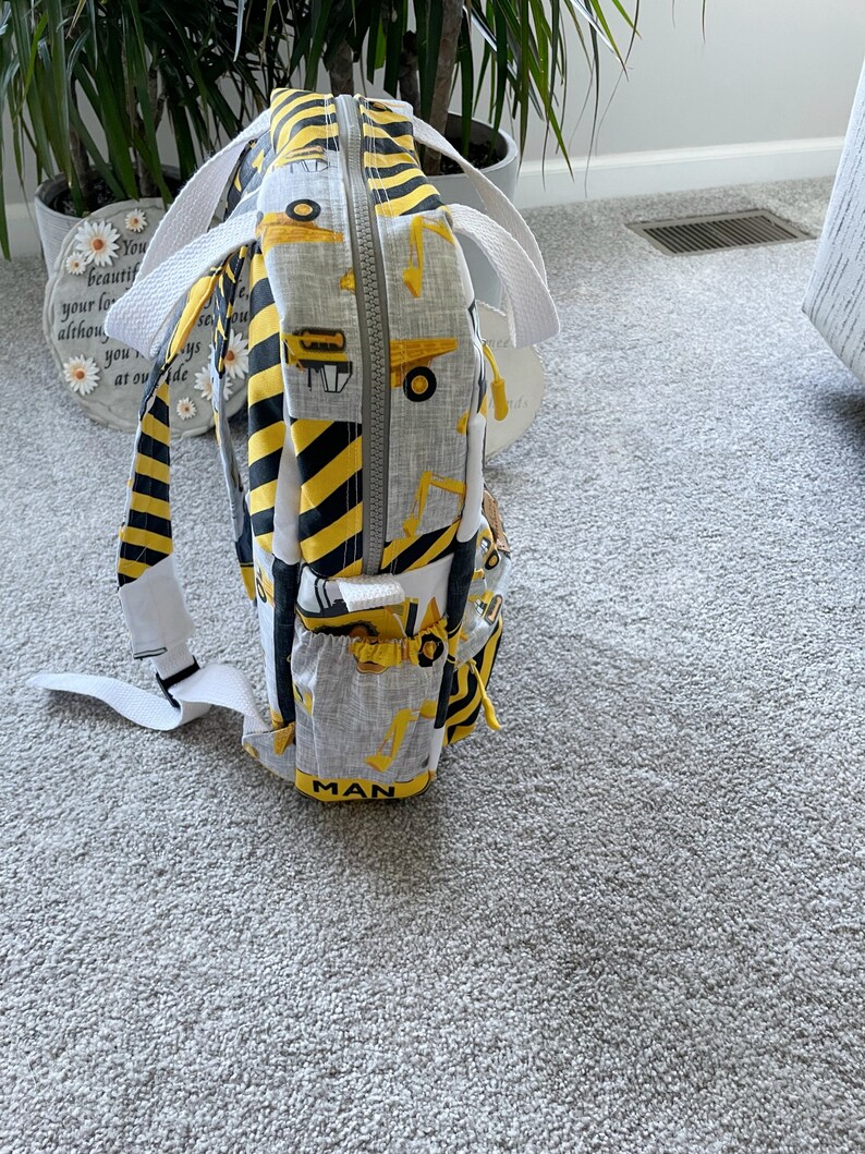Construction Backpack-kids Backpack-custom Made Backpack- Handmade ...