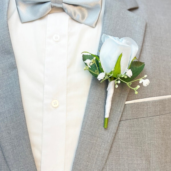 Blue Boutonniere - Etsy