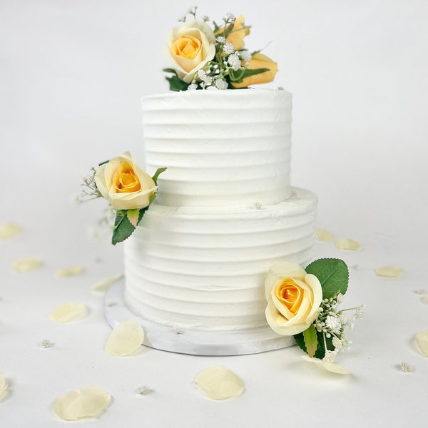 Yellow Flowers Cake Topper - Etsy