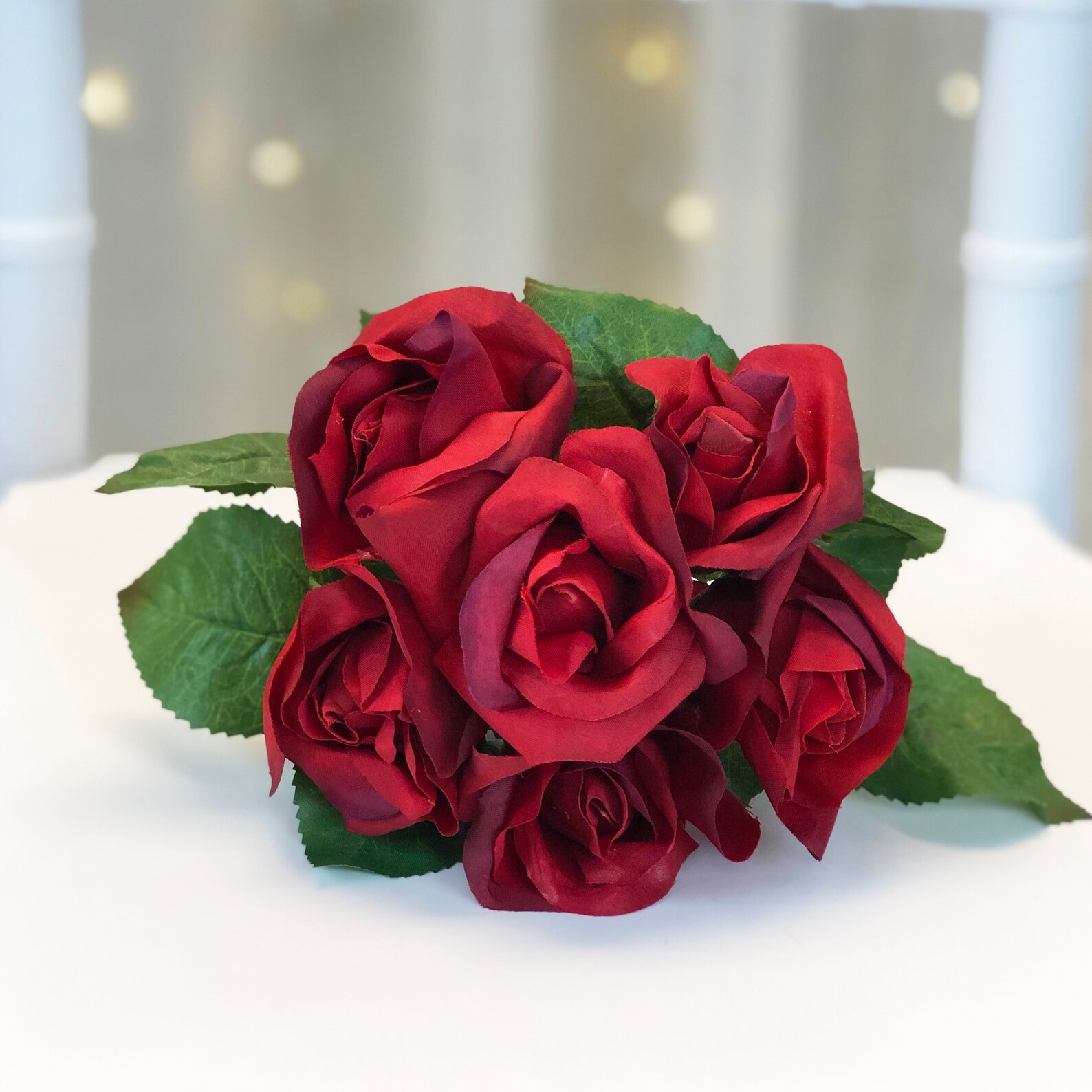 Wedding Bouquet Bridal Bouquet Red Rose Bouquet Flower | Etsy